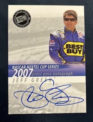 2007 Press Pass Jeff Green Autograph Card! Best Buy Chevrolet Busch ...