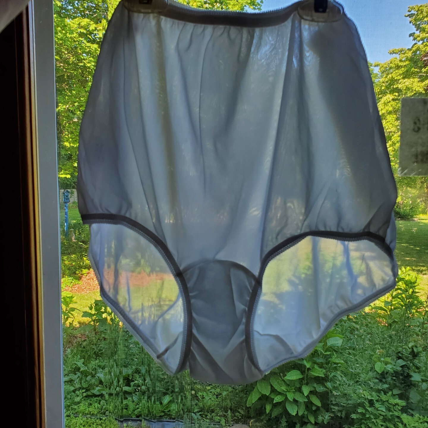 Vtg Mushroom Gusset Sheer Silky Nylon Panties Sz 7 Hi… - Gem