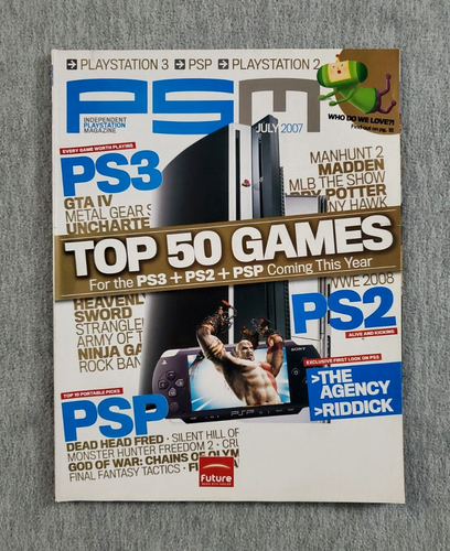 PSM Independent Playstation Magazine 125 July 2007 Top 50 Games PS2/PS3 ...