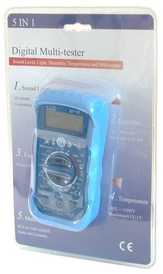 CEM DT-21 Industrial Digital 5-in-1 Thermometer Light Humidity Sound ...