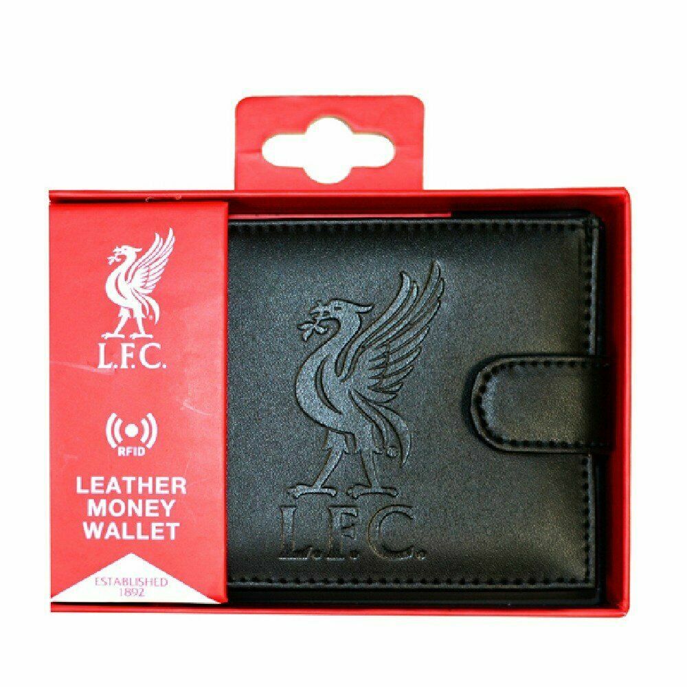 Liverpool FC Wallet RFID Anti Fraud ( Real Leather ) Debossed Official ...