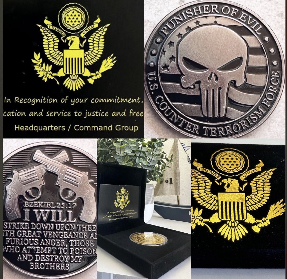 U.S Counter Terrorism Force Souvenir Silver Plated Coin USA | eBay