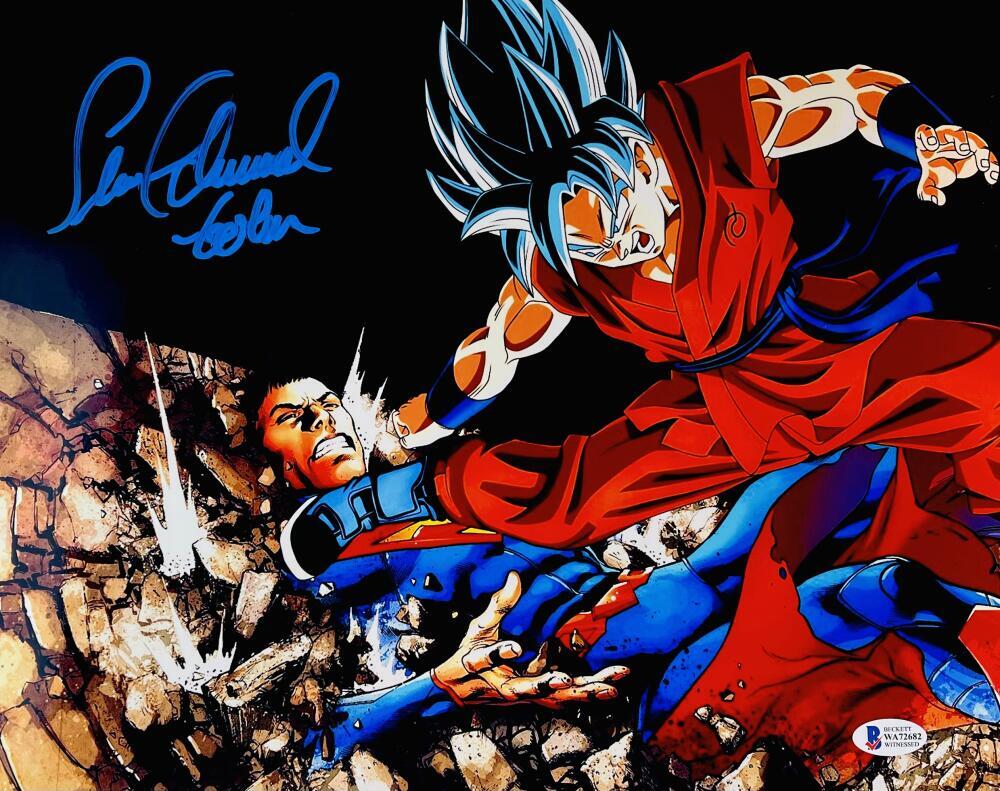 SEAN SCHEMMEL SIGNED GOKU 11X14 METALLIC PHOTO DRAGON BALL DBZ ...