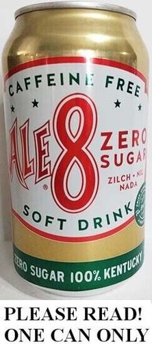 ALE 8 One ZERO No Caffeine "100% Kentucky" Citrus-Ginger Soda FULL NEW ...