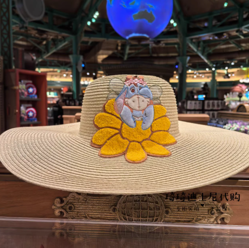 New Authentic Shanghai Disney Summer Day Winnie The Pooh Eeyore Sun Hat ...