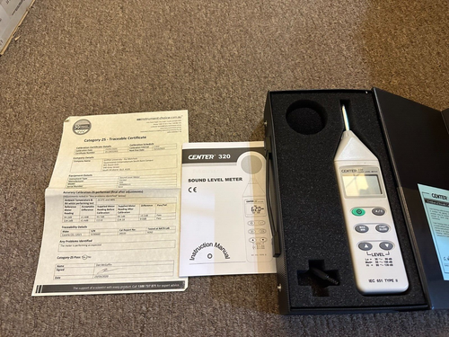 CENTER 320 Sound Pressure Level Meter 30~130 dB boxed detector | eBay ...