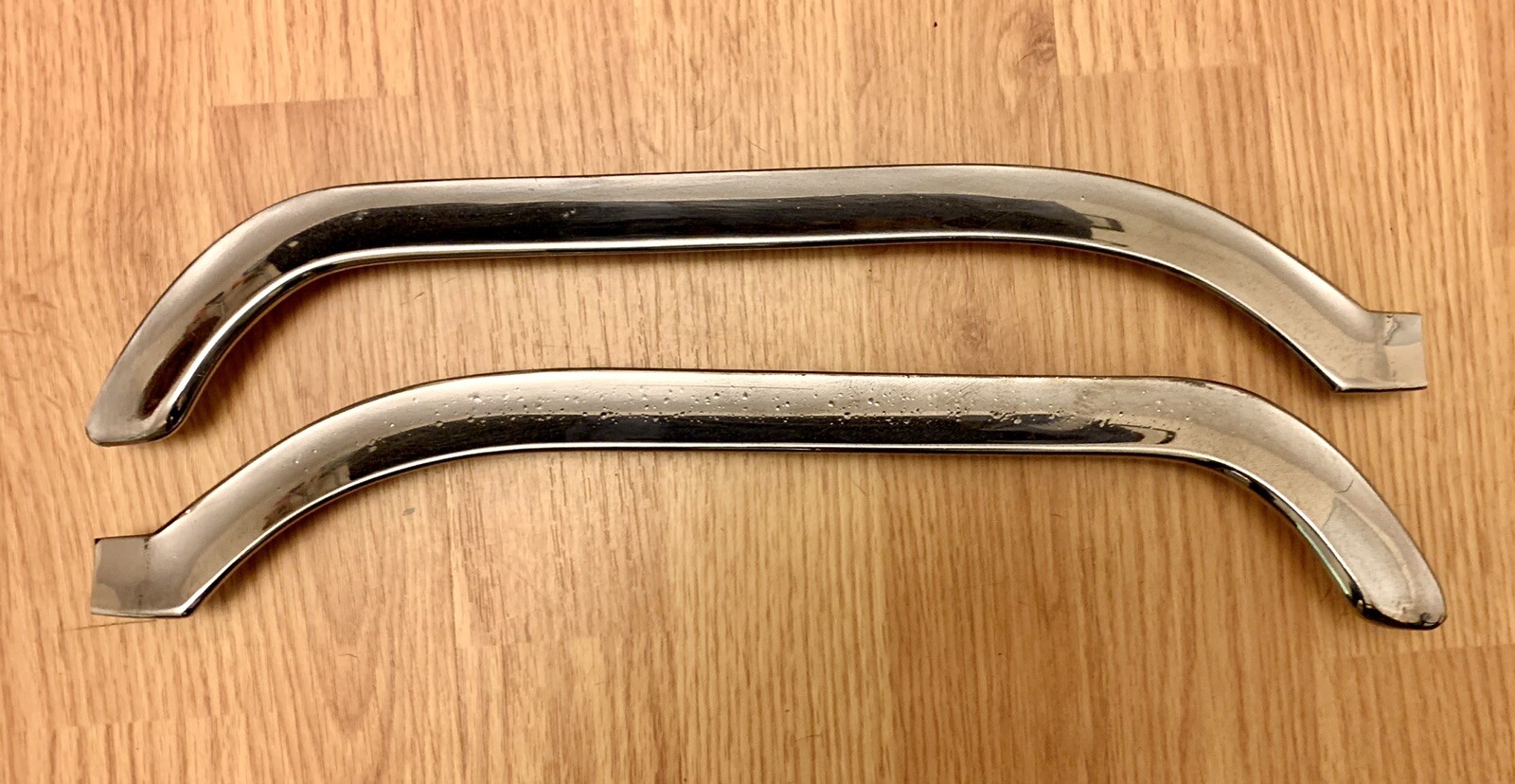 1961 1962 1963 Ford Thunderbird Front Chrome Hood Eyebrow Lt & Rt Trim ...