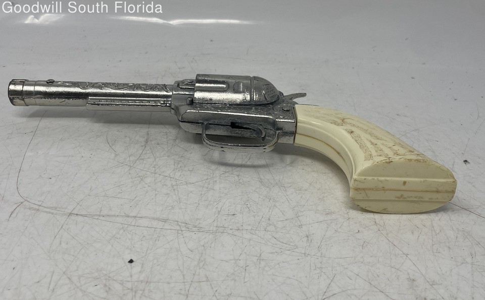 Vintage Chrome Western Revolver Ivory Handle Pony Boy Toy Cap Gun | eBay