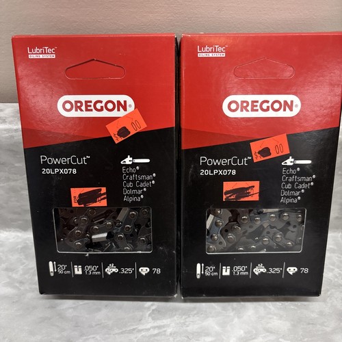 2 Pack 20" Oregon Chain fits Echo CS-490 CS-4910 CS-500P CS-530 ...