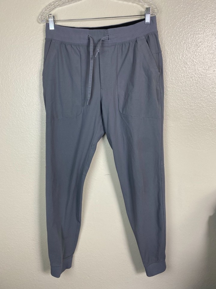Lululemon ABC Warpstreme Jogger Pants Mens Large Gray Pull on ...