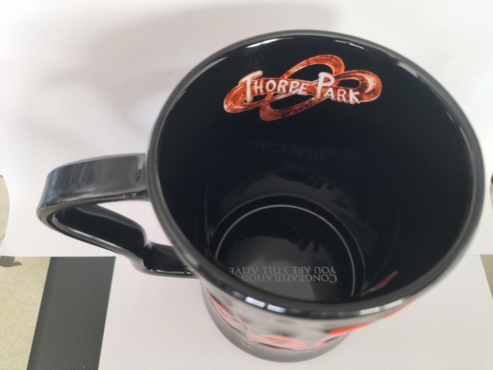 Thorpe Park Theme Park Saw the Ride Mug BNWT | eBay UK