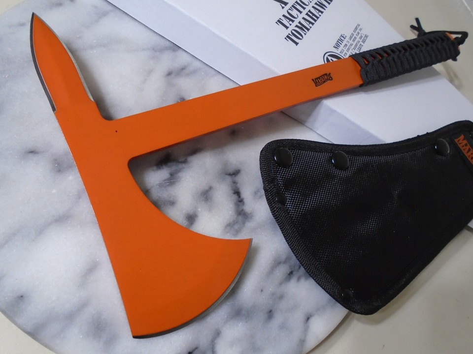 Marbles X-1 Tomhawk Axe Spike Ax Knife Full Tang MR424 15 1/2" OA ...