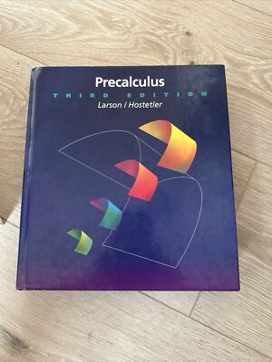 Precalculus Textbook 3rd Edition Larson / Hostetler - Good Condition | eBay