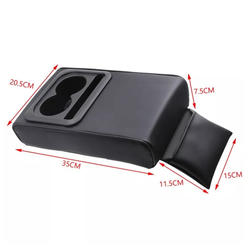 Auto Armrest Cover Cushion Center Console Armrest Pillow Storage Box ...
