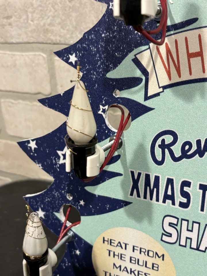 Whirl Glo Spinning Shade Christmas Light Display - Dark Blue | eBay