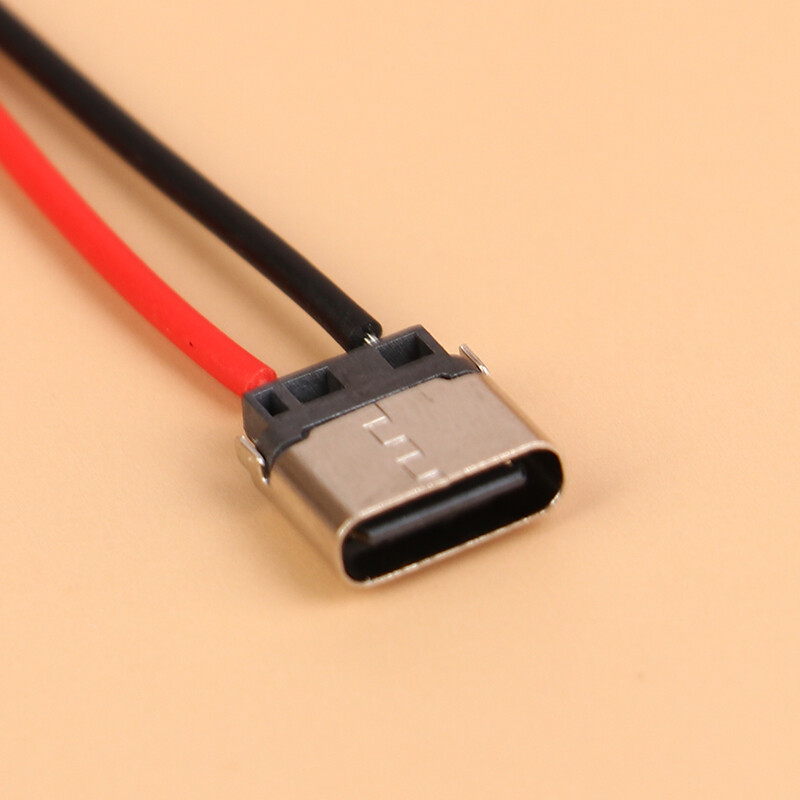 Type C 2 Pin waterproof female port with screw hole quick charging ...