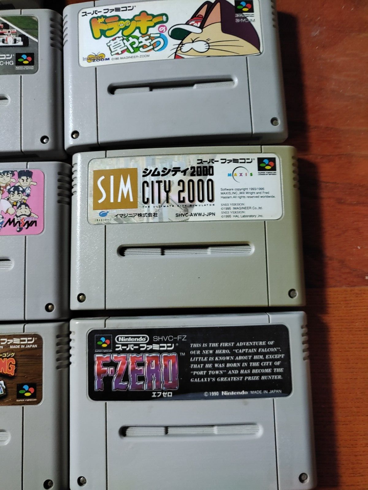 Nintendo Super Famicom SFC SNES Lot 10 SUPER DONKEY KONG 3 Region Code ...