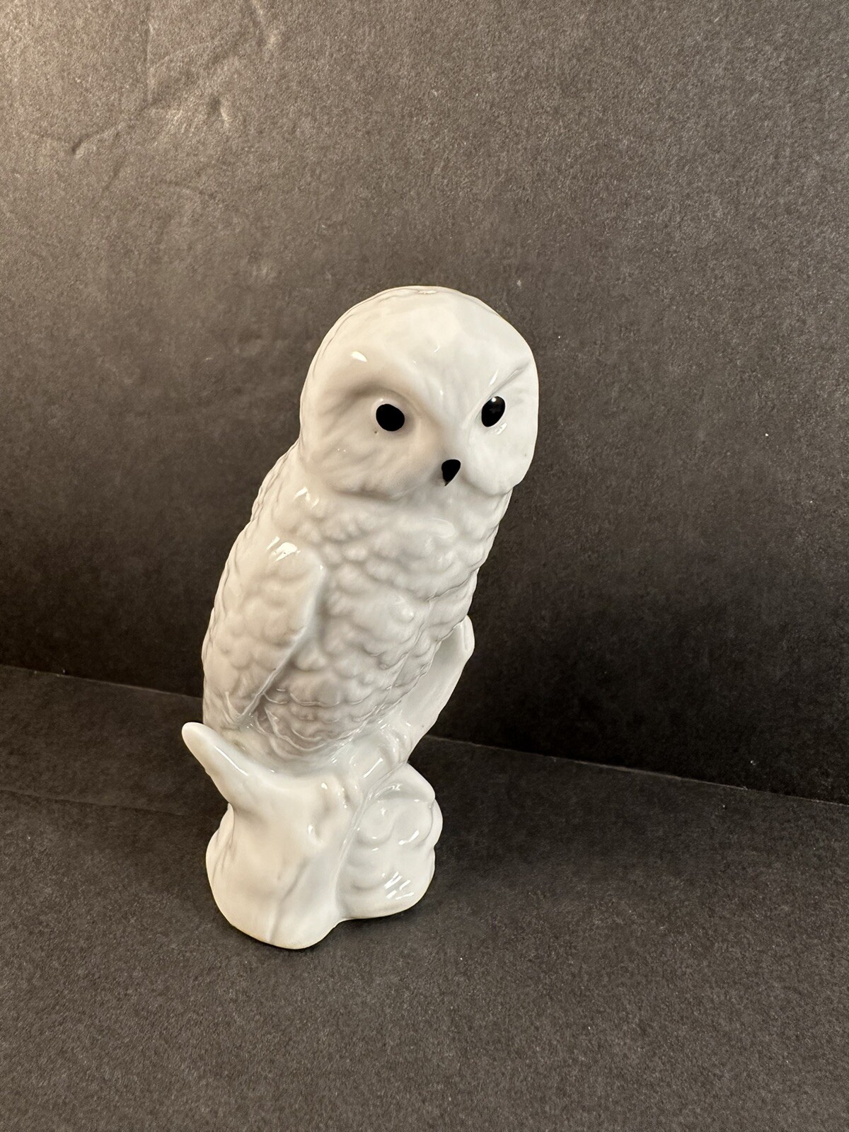 Small White Great Horned Owl Porcelain Figurine 4 1/4” Tall | eBay