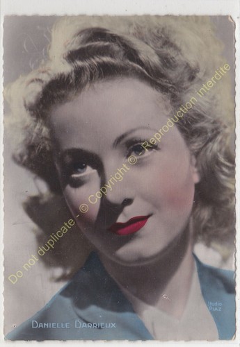 Cpsm RPPC STAR Danielle Darrieux Photo Studio Piaz 6 | eBay