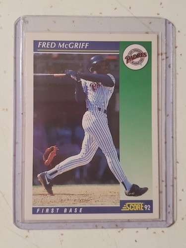 Fred McGriff 1992 Score Baseball MLB #7 Padres | eBay