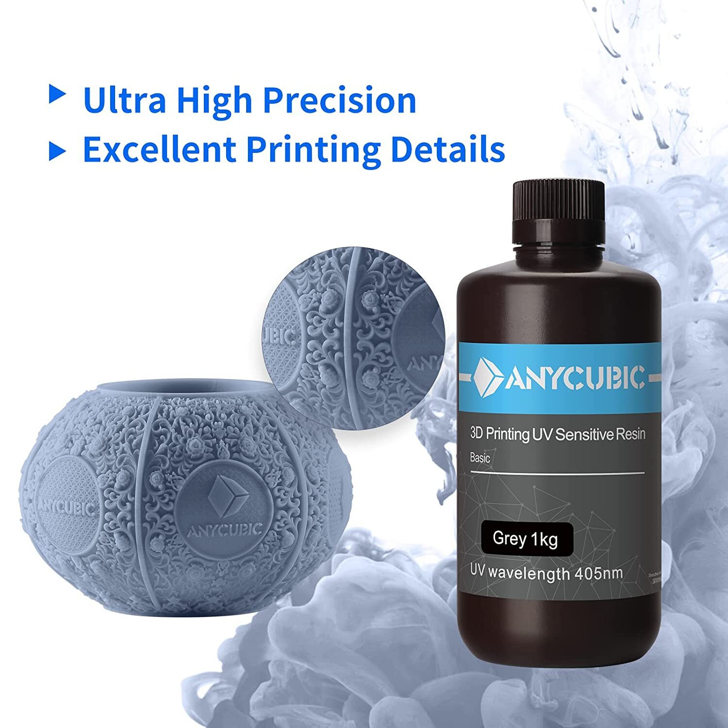 ANYCUBIC 405nm UV Sensitive Resin Colors Standard Resin for LCD SLA 3D ...