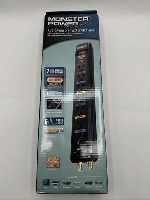 Monster Power AV 625 Audio/Video PowerCenter With 7 Protected Outlets ...