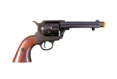 Denix Old West Frontier Non-Firing Replica Revolver, Metal Body, Black ...