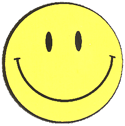 Sticker - Yellow Happy Face Smiling Hippie Hippy 1960s Sixties Decal ...