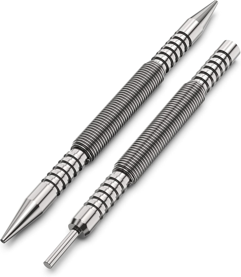 Spring Loaded Nail Set Tools,2-Pcs Dual Head Nail Setter and Hinge Pin ...