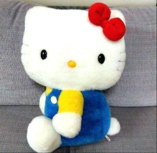 Used In Japan Sanrio Hello Kitty Sitting Sideways Big Plush Doll Toy ...