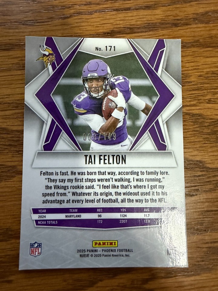 2025 Panini Phoenix Lazer Purple /99 Pink /149 Red /199 RC (RC) Rookie ...