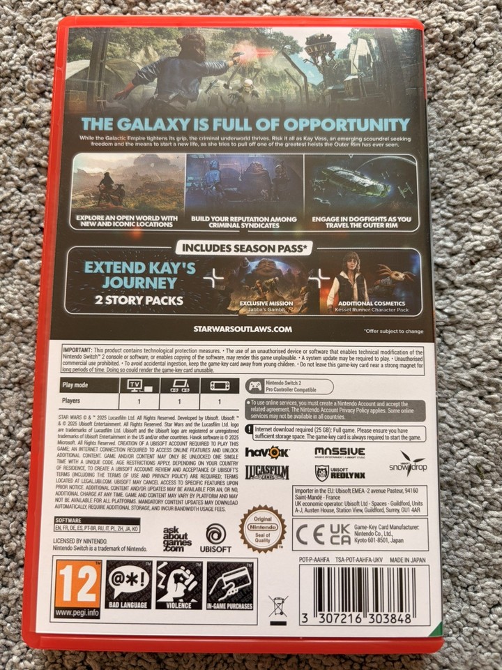 Star Wars Outlaws Gold Edition - Nintendo Switch 2 | eBay UK