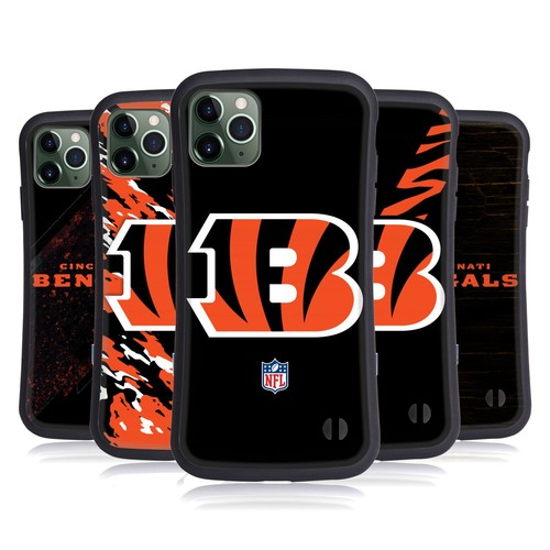 OFFICIAL NFL CINCINNATI BENGALS LOGO HYBRID CASE FOR APPLE iPHONES ...