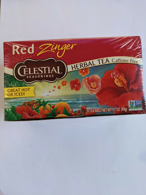 6 PACK Celestial Seasonings Herbal Tea, Red Zinger, 20 Count | eBay