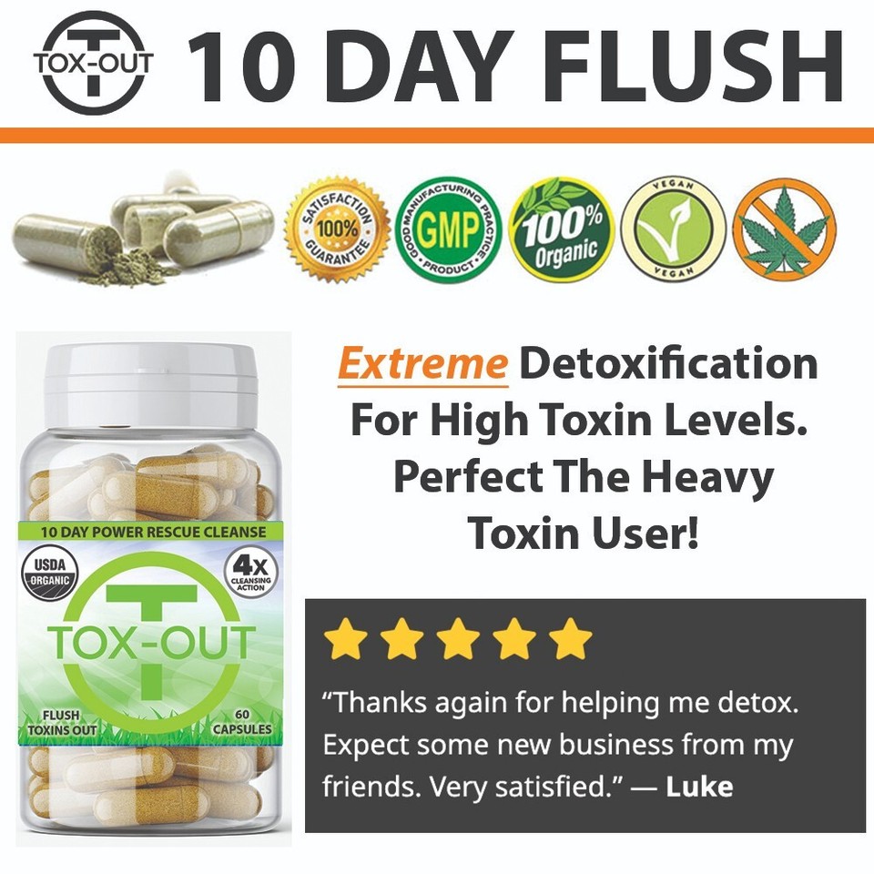 10 Day Body Detox Flush - Removes Toxins From The Body - THC Detox Kit ...