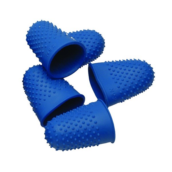 ' Pack of 12 Rubber ' Thimblettes Large Thimble Finger Cones | eBay UK