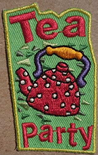 Tea Party - GSA activity fun patch | eBay