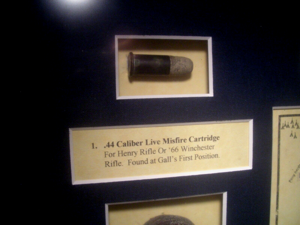 1876 BATTLE of LITTLE BIGHORN (CUSTER): Beautifully FRAMED RELIC ...