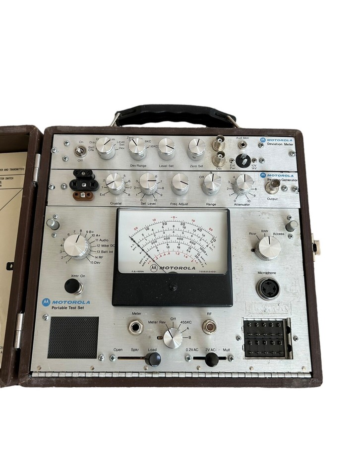 RARE Vintage Motorola Deviation Meter s1059c Test Set CLEAN UNTESTED | eBay