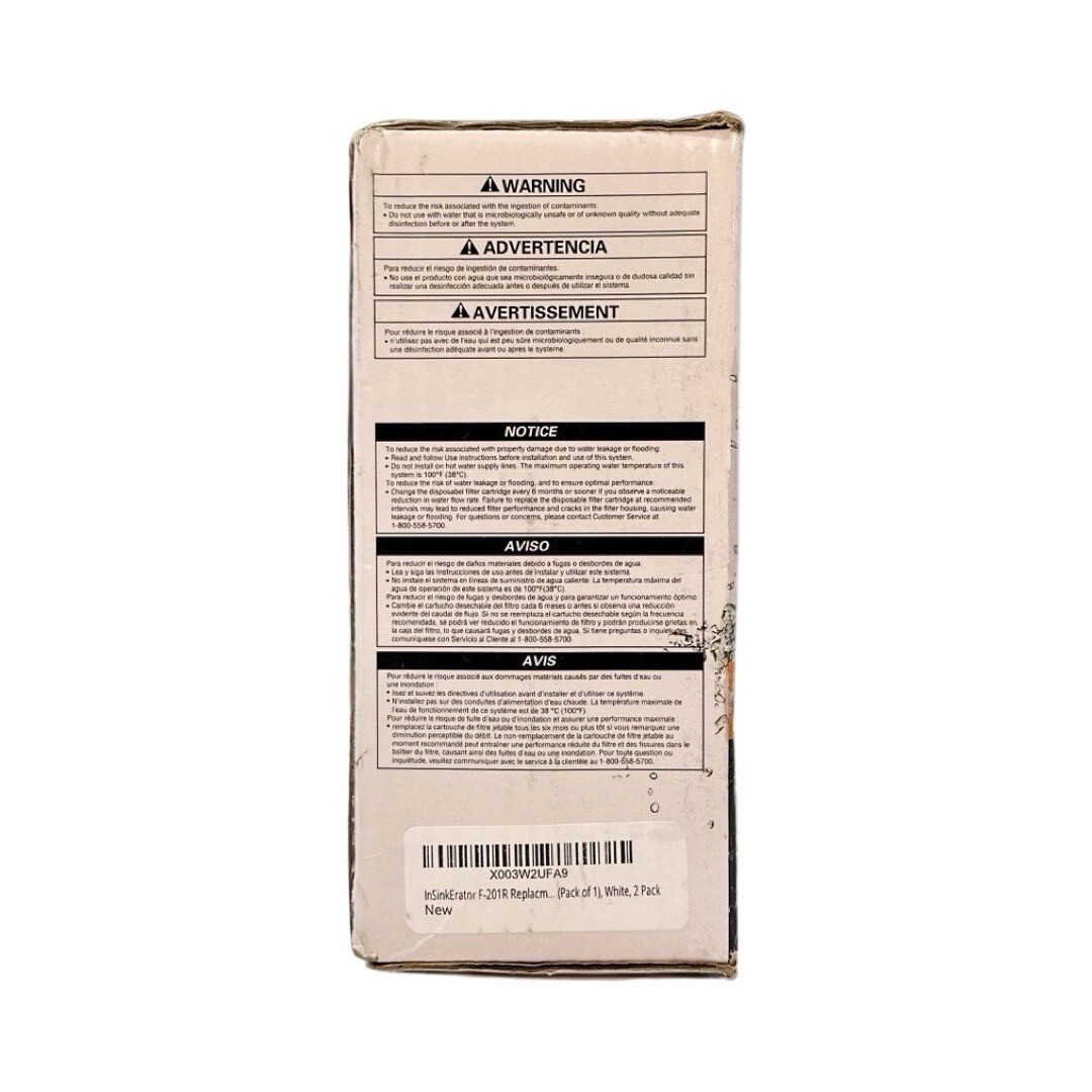 InSinkErator F-201R Replacement Water Filter Cartridges - 2 Pack for ...