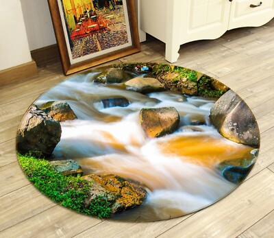 3D Wild Rivers O1530 Game Rug Mat Round Elegant Photo Carpet Mat Eve ...