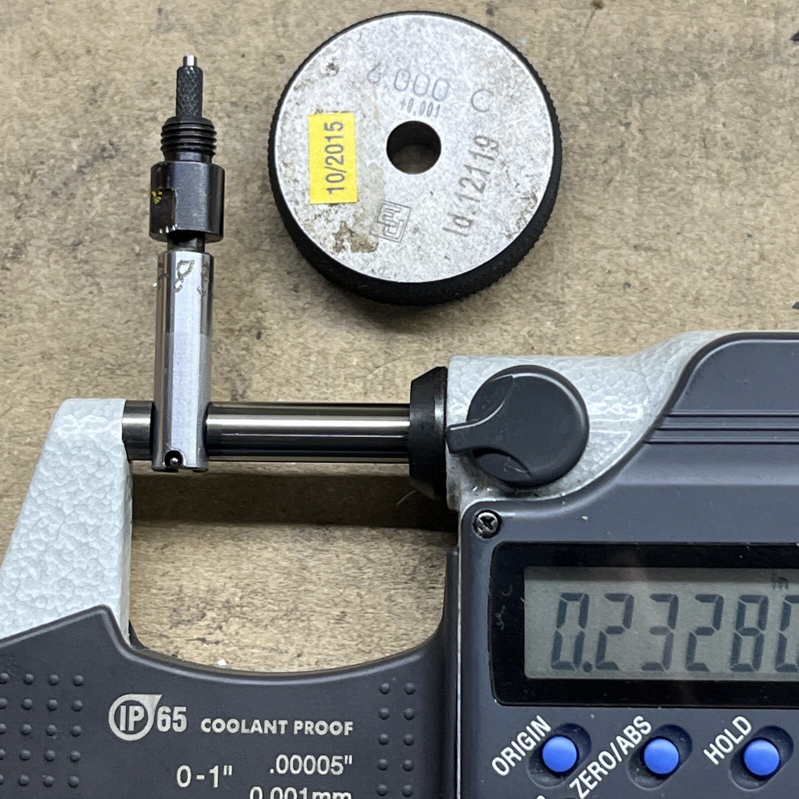 Mahr/Diatest Plug bore Gage .2344" 15/64" with master ring 6mm | eBay