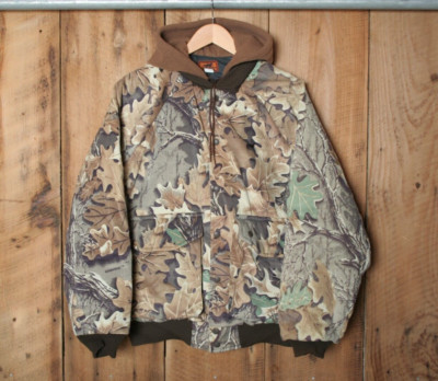 IRISH SETTER Advantage Camo Poly Insulated Hunting Jacket w/Fleece Hood ...