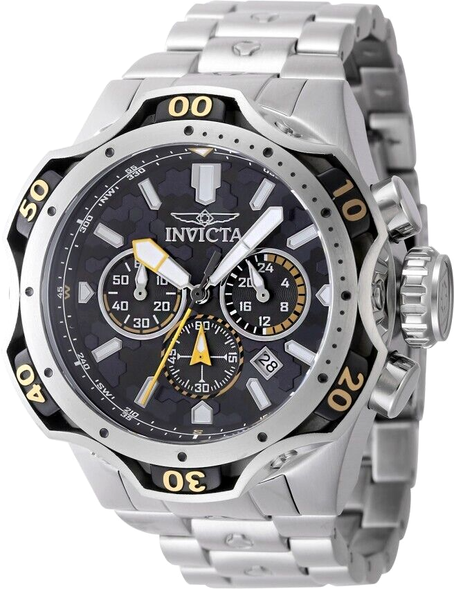 NEW INVICTA 47756 VENOM COMBAT CHRONOGRAPH BLACK CAMOUFLAGE WATCH STEEL ...