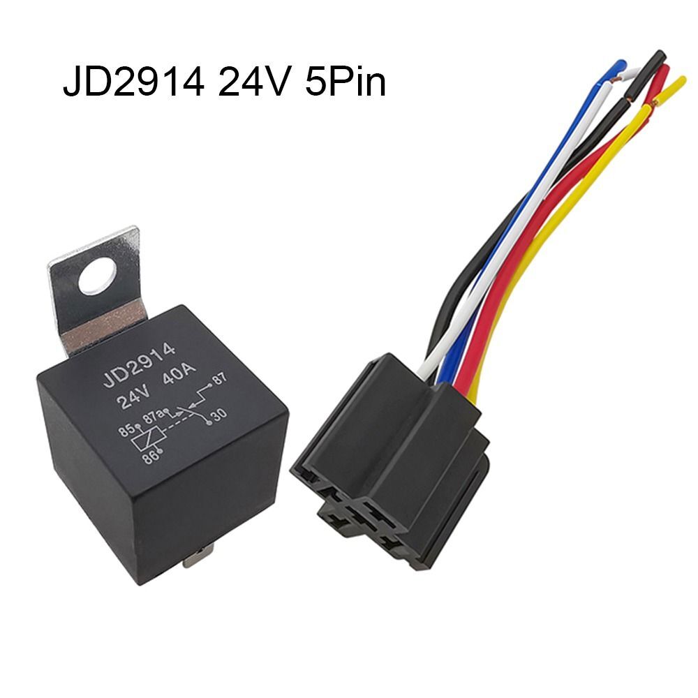 JD1914 JD2912 JD2914 12V 24V 40A 4Pin 5Pin 4P 5P Car Relay Automotive ...