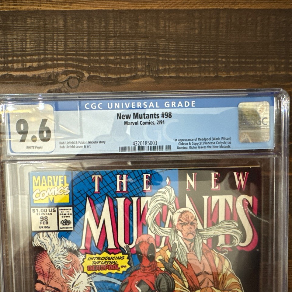 1st DEADPOOL & DOMINO APPEARANCE The New Mutants #98 CGC 9.6 White ...