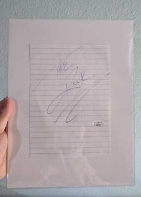 Dwayne Johnson Inscription "The Rock" Autograph Signed NotePad Jsa Loa ...