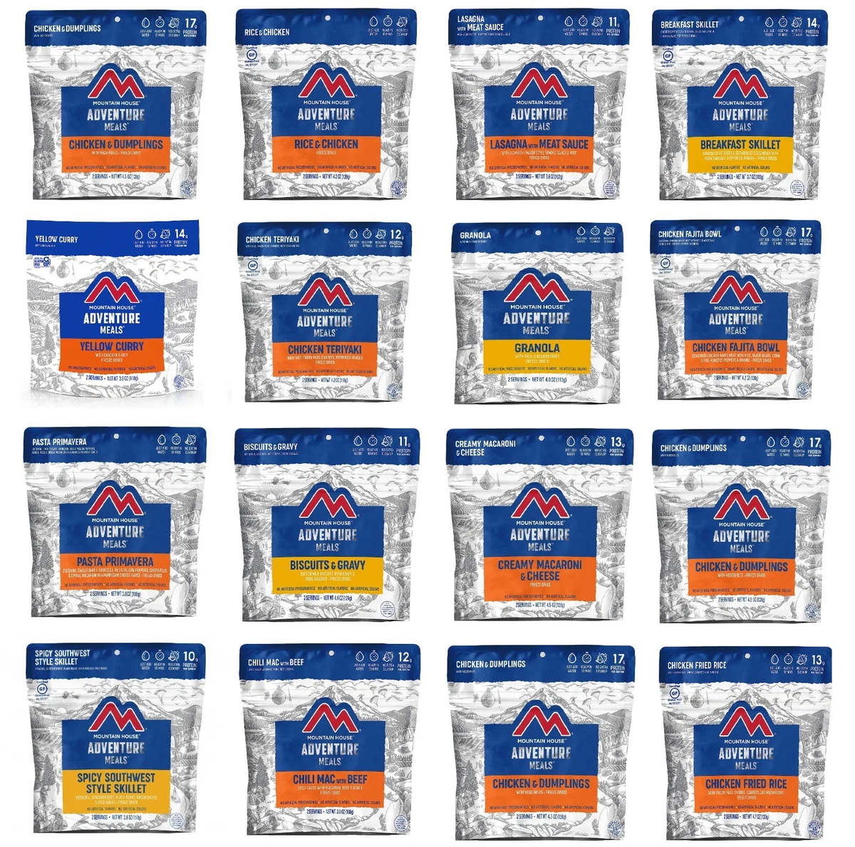 Freeze Dried Food Packets