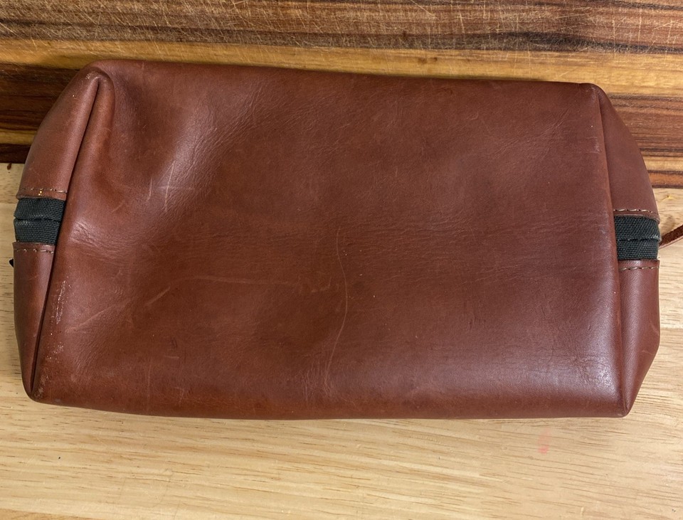 Orvis Co. Green Canvas & Leather Mens Toiletry Bag Travel - Made In USA ...