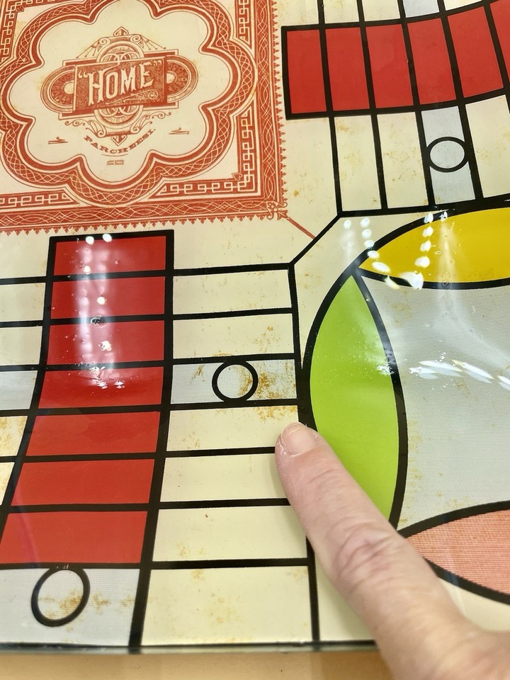 Vintage Glass Parcheesi Game Board Platter 2 Two’s Company | eBay